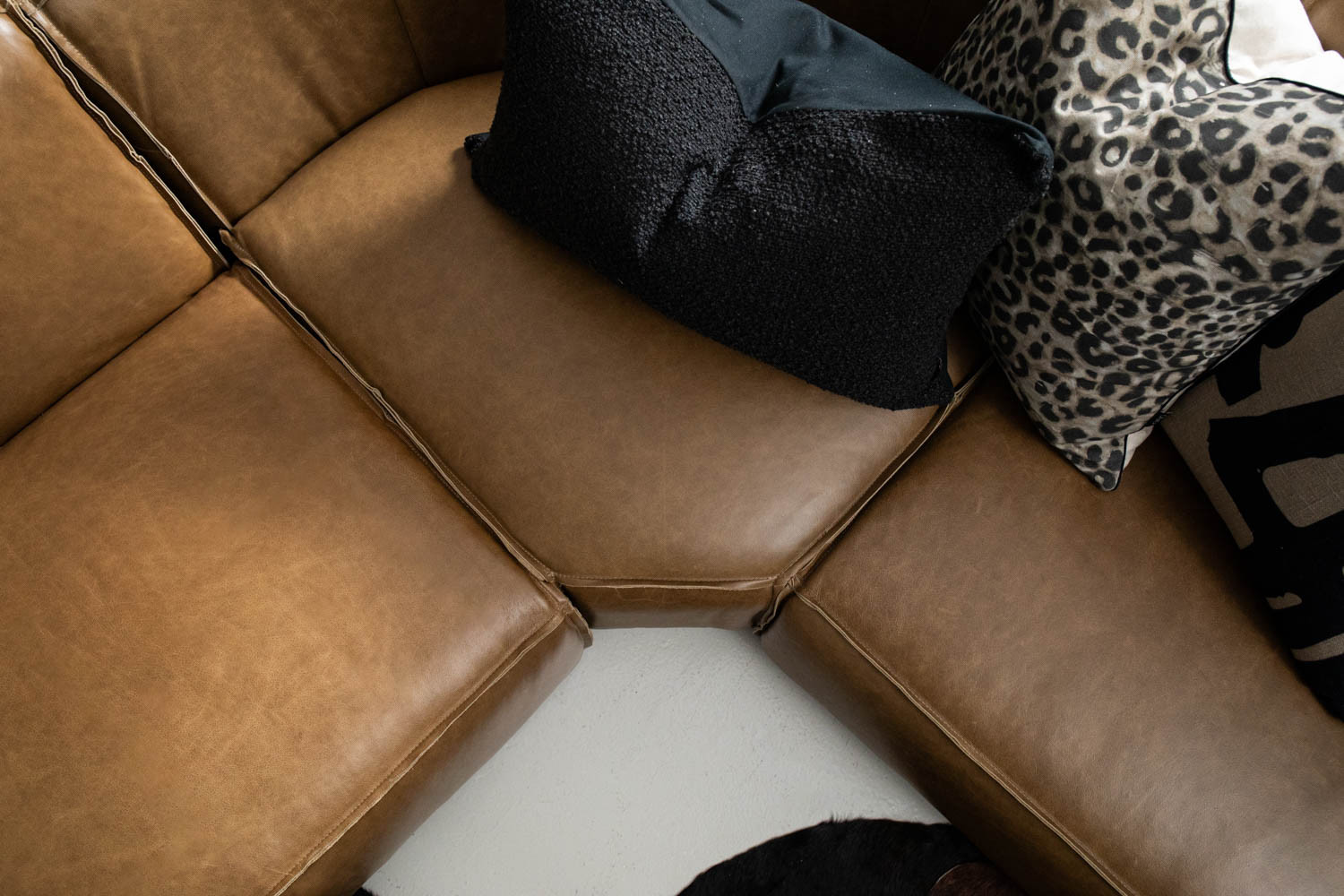 Jadder Leather Modular Corner Couch Set - Furniture Stores South Africa